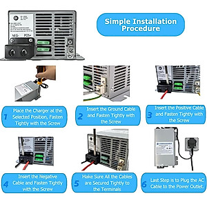 Fortron Source 55Amp RV Converter Charger SRV Series 55A Recreational Vehicle Power Supply AC-DC Converts 120VAC to 13.75VDC FSV55-12A