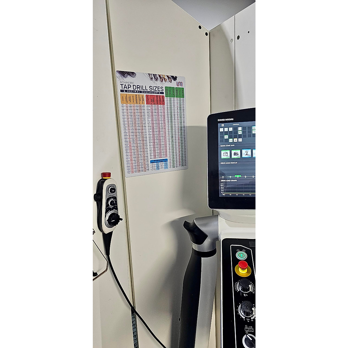 Useful Magnets Inch Metric Tap Drill Sizes Flexible Chart | Decimal Equivalents Magnetic Chart for Garage CNC Shop | Waterproof Comprehensive Guide Tool Posters 12" X 16"