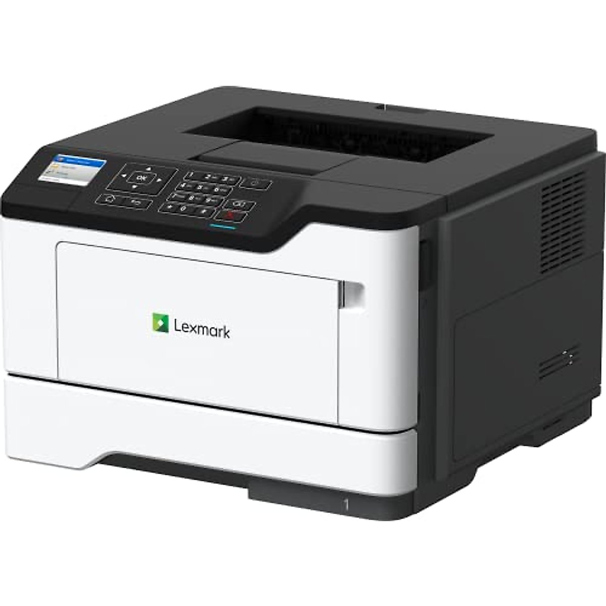 Lexmark MS521dn Monochrome Laser Printer for Office, Two-Sided Duplex Printing, Print Speed 46 ppm, 2.4 inch LCD Display, 1200 DPI, Black/Grey (36S0300)