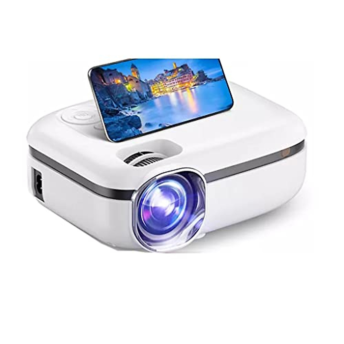 DROOS WiFi Mini Projector Native 720P Smartphone Projector 1080P Video 3D Home Theater Portable Projector (Color : Multiscreen Ver(projectors)