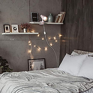 Globe Electric 52964 JoJo 5.5" Clip-Arm Desk Lamp, Matte Pink, in-Line On/Off Switch, Bulb Included