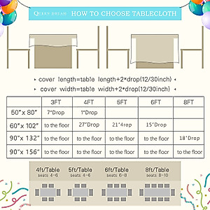 QueenDream Rectangle Tablecloth 90x132 Inch Rose Gold Sequin Table Cloth for Wedding Sweetheart Table Reception Table Birthday Party Cake Table Decoration