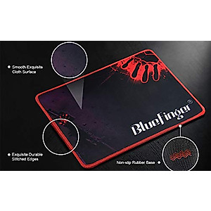 BlueFinger Backlit Gaming Keyboard and Mouse Combo,USB Wired Backlit Keyboard Mouse Game Set,Multimedia Keys,3 Color LED Crack Illumination Keyboard Mouse for Game and Work