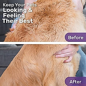 Dog Mat Remover by Hertzko – Grooming Comb, Brush for Dogs, Cats, Small Animals - Dematting Tool, Dog Brush for Tangles & Knots for Long Haired Dogs, Short Haired Dogs, and Rabbit Bedding (Small)