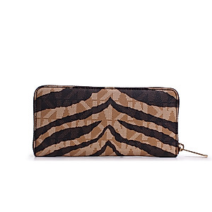 Michael Kors Travel Zip Continental Wallet in Dark Khaki