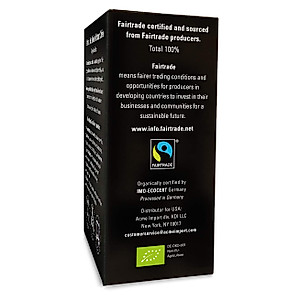 Mount Hagen 25 Count Single Serve Instant Decaf Coffee Packets | Decaffeinated Organic Medium Roast Arabica Beans | Eco-friendly, Fair-Trade [25 sticks/1.76oz/50g]