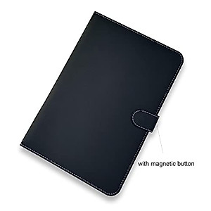 Universal Keyboard Pu Leather Case Cover for 9inch-10.1inch 9",10.1" 10.8“ Tablet PC with Micro USB QWERTY External Keyboard Compatible with Samsung Galaxy/Lenovo tab Android Tablet