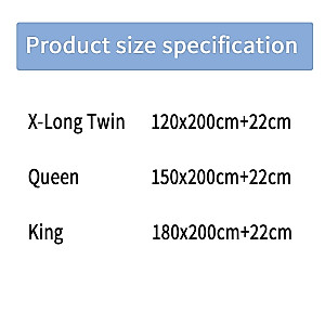 OBONG Comfortica Classics 100% Cotton Queen Fitted Sheet with Elastic All Around Bedcover Soft Silky Sateen Weave Fits Mattress Upto 8.7inches Bedding (Color : C, Size : X-Long Twin)