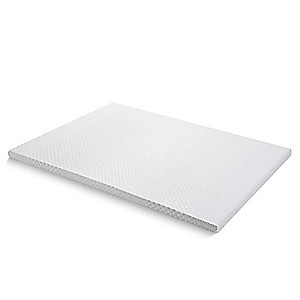 Malouf CARBONCOOL LT + OMNIPHASE Active Night Long—Phase Change Material Advanced Cooling Mattress Topper, Full, White