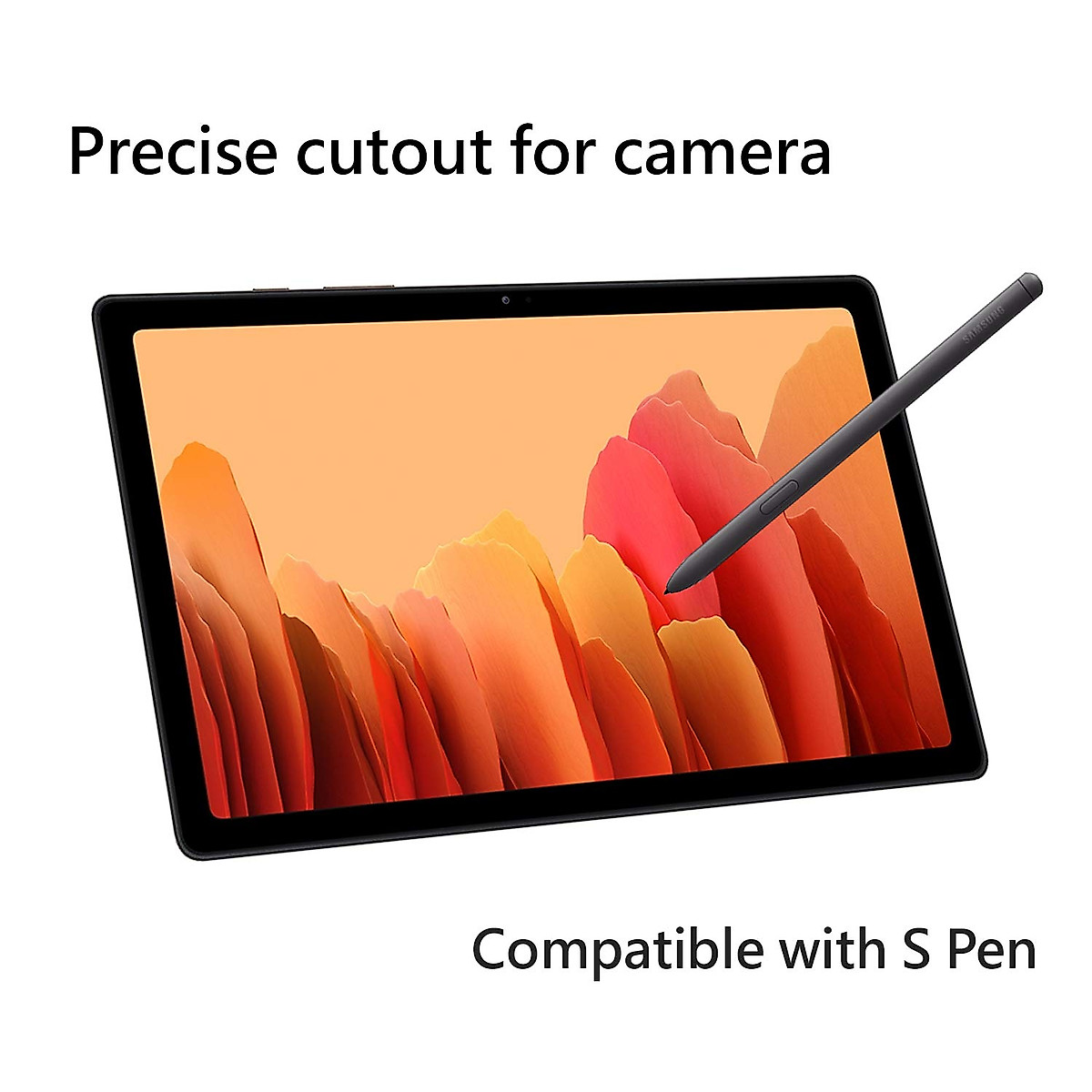 WUWIVE [2 Pack] Galaxy Tab A7 Screen Protector,Tempered Glass for Samsung Galaxy Tab A7 2020 10.4-inch(SM-T505/SM-T500)