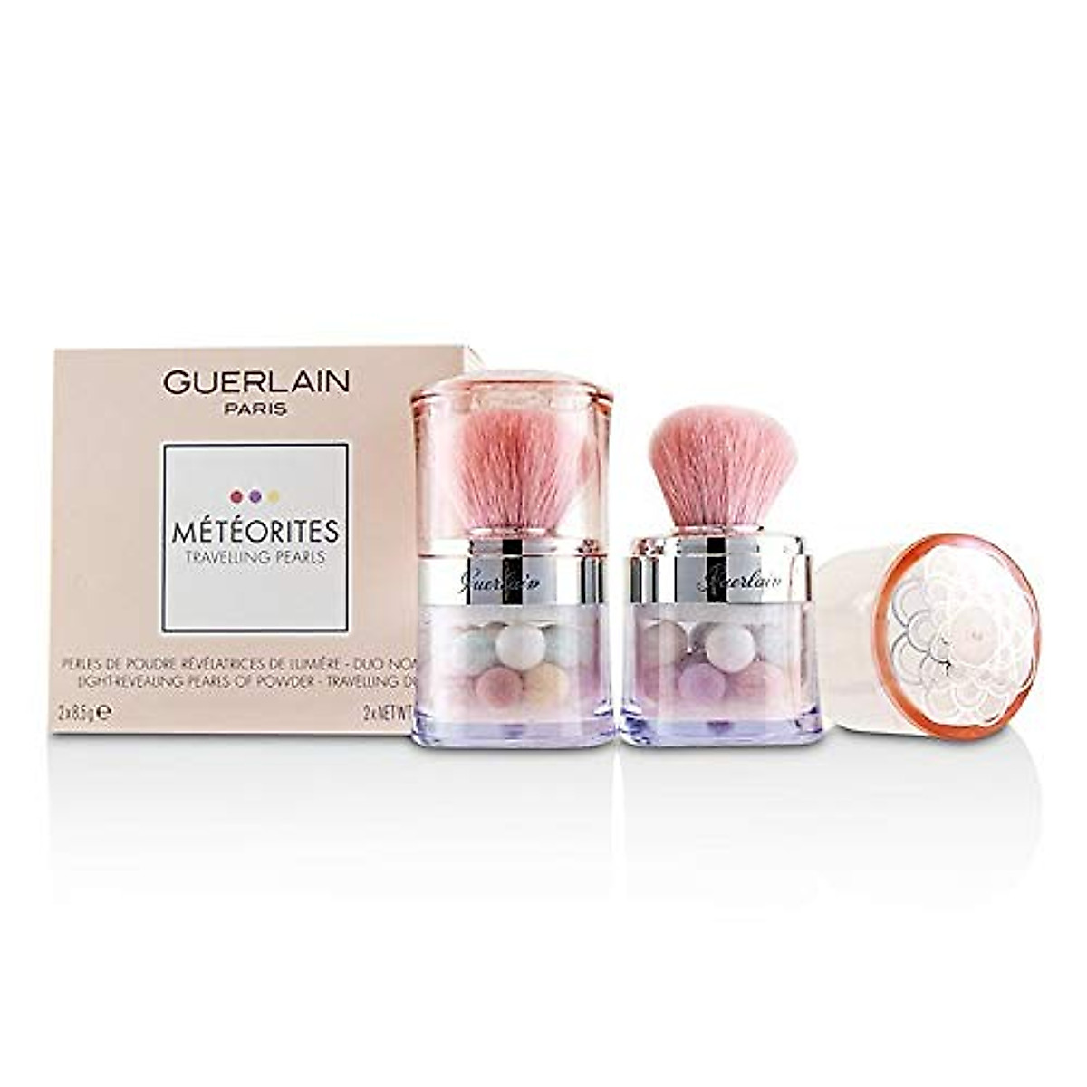METEORITES GUERLAIN DUO OF ILLUMINATING PEARLS OF POWDER&BLUSH 2X.3 OZ