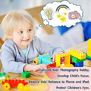 GKTZ Kids Video Camera Digital Camera Camcorder Birthday Gifts for Boys and Girls Age 3 4 5 6 7 8 9, HD Children Video Recorder Toy for Toddler with 32GB SD Card - Blue