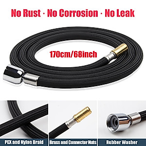 K-1219935-BC Hose Kit for Kohler Pull-Down Kitchen Faucet, K-1304674-BC Sink hose attachment, Pull-Out Kitchen Faucet Hose Replacemnet Part K-1304674-BC/K-1219935-BC, Bright Chrome