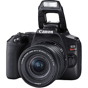 Canon EOS Rebel SL3 DSLR Camera (Black) with 18-55 IS STM 3453C002 USA 17pc Must Have Bundle: Includes – 32GB SanDisk Highspeed Memory Card + 50” Tripod + Professional Backpack + 3pc Filter Kit + More