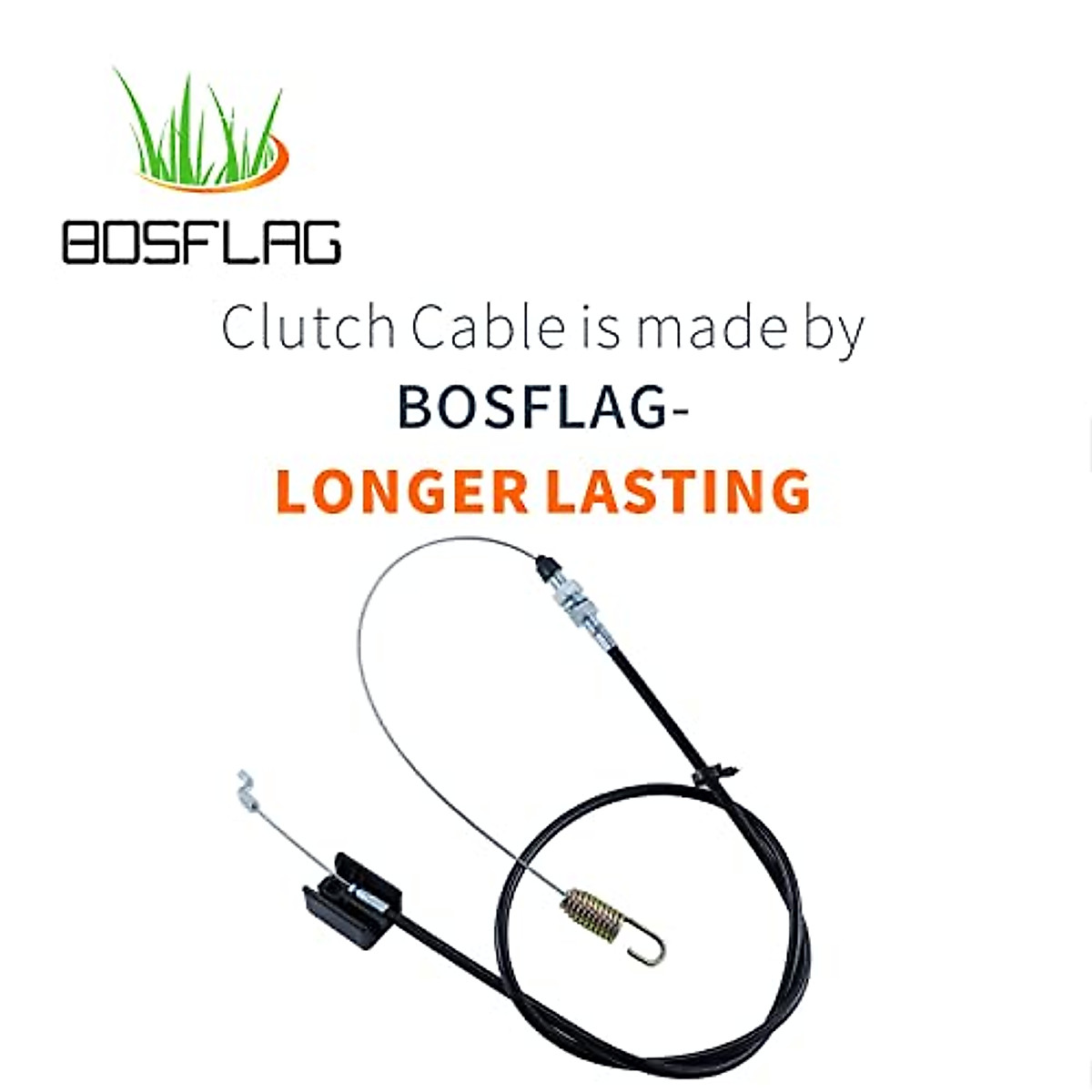 BOSFLAG 946-04007 Auger Engagement Cable Replaces MTD 946-04007 Auger Cable, Troy-Bilt 946 04007 Cable, MTD 94604007, MTD 746-04007 Clutch Cable, MTD 746 04007 Auger Control Cable, MTD 74604007