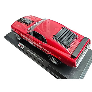 Maisto 1970 Ford Mustang Mach 1 Special Edition 1/18 DieCast Red/Black Car #31453