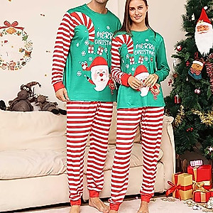 2023 Fashion Matching Family Pajamas Sets Christmas PJs for Family Matching Holiday Xmas Home Pajamas Sleepwear Sets