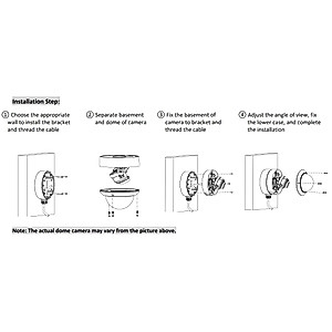 DS-1280ZJ-DM21 Wall Mount Bracket for Hikvision Dome Camera DS-2CD2732 DS-2CD2712