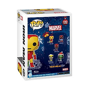 Funko POP! Marvel: Holiday - Iron Man with Bag - Marvel Comics - Collectable Vinyl Figure - Gift Idea - Official Merchandise - for Kids & Adults - Movies Fans - Model Figure for Collectors