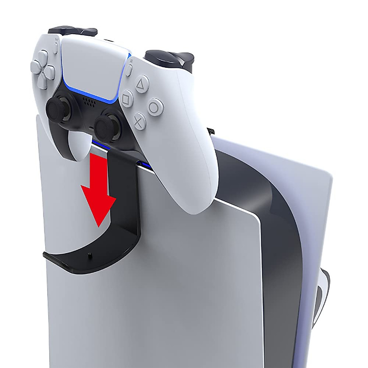 AmaSpace PS5 Headset Holder, 2 of Hook Hanger for PS5 Headphone Hanger Holder,Compatible with Universal Gaming Headsets