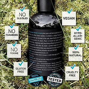 Sphagnum Botanicals Psoriasis Body Wash – Peat Mud and Olive Oil for Dry & Itchy Skin. 8.45 oz