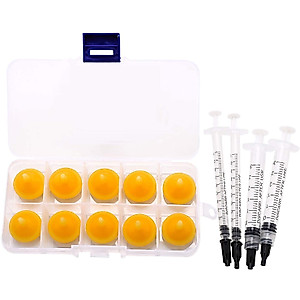 Jiaxix 10Pack Pet Nursing Nipple, Replacement Original+Mini Nipple Feeding Kits for Newborn Kittens, Puppies, Small Animals