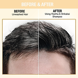 Nykaa Naturals Shampoo, Reetha and Shikakai, 6.76 oz - Hair Growth Shampoo - Revives Dull Hair and Strengthens Roots - Safe for Colored Hair