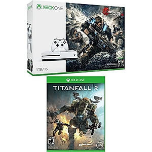Xbox One S 1TB Console - Gears of War 4 Bundle + Titanfall 2 Game