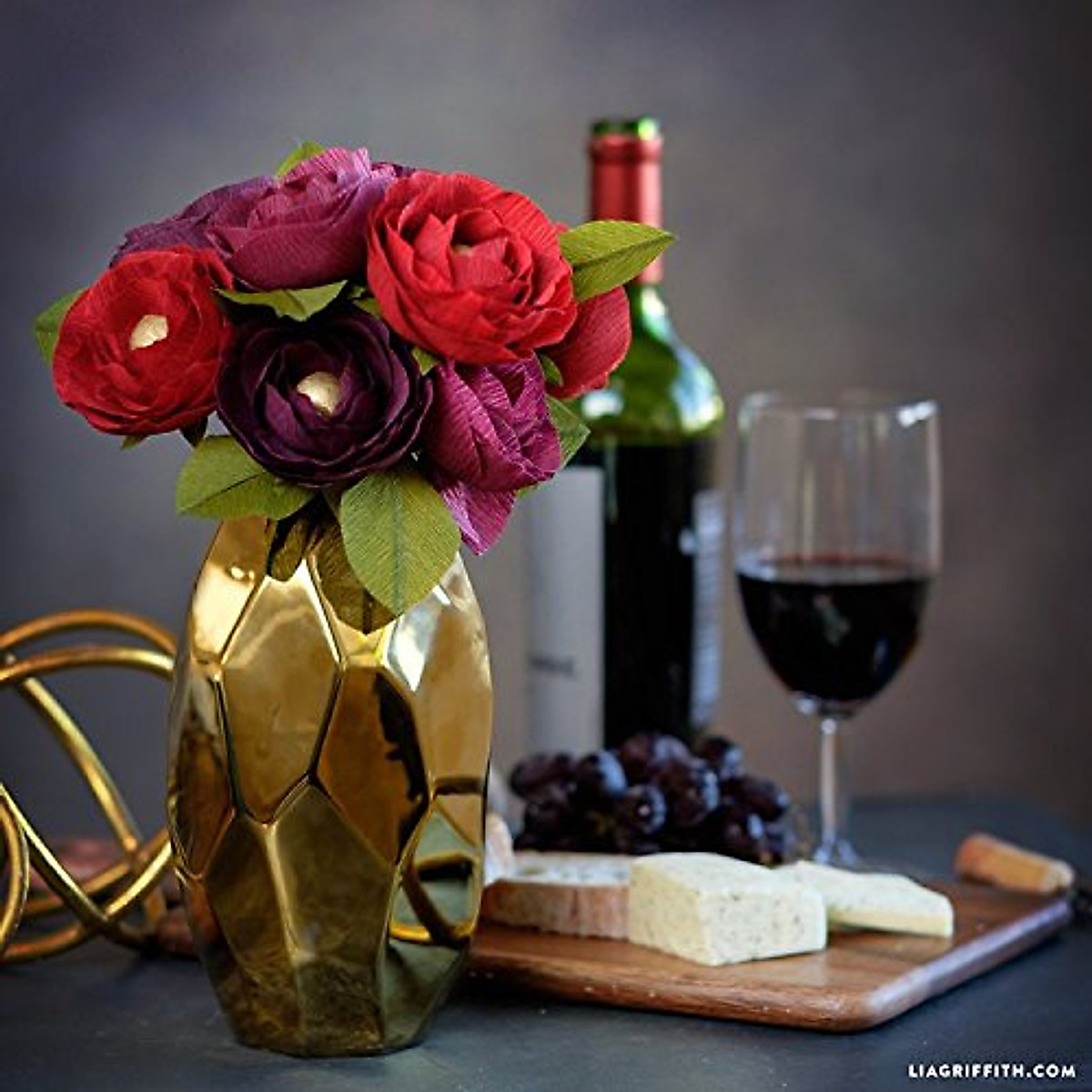 Lia Griffith Extra Fine Crepe Paper Folds Rolls, 10.7-Square Feet, Assorted Colors