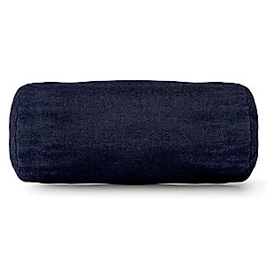 Majestic Home Goods Villa Round Bolster, Navy