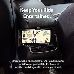 GOOSPERY [2-Pack] Universal Car Phone Mount with Air Vent Clip Hands Free Cradle Holder for Automobile Compatible with iPhone, Galaxy, Huawei, Xiaomi, Google, OnePlus, and Most Smartphones