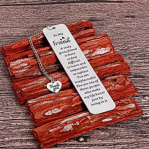 Bookmark Gifts for Best Friend Friendship Gift for Women Christamas Stocking Stuffers Friends Sentimental Gifts for Friend Best Friend Birthday Graduation Gifts for Women Female Friend Gift Ideas