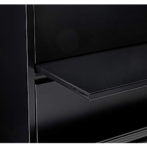 Lorell 5-Drawer Lateral File, 36 by 18-5/8 by 67-11/16-Inch, Black