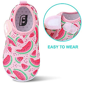 Baby Boys Girls Sports Sandals Lightweight Anti Slip Rubber Sole Beach Aqua Water Shoes Watermelon 6-12 Months Infant