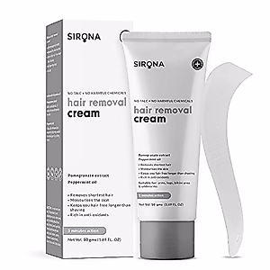 Sirona Hair Removal Cream for Women - 1.69 Fl Oz | with No Talc, No Harmful Chemicals | Ideal for Bikini Line,Underarm, Legs| Dermatologically Tested