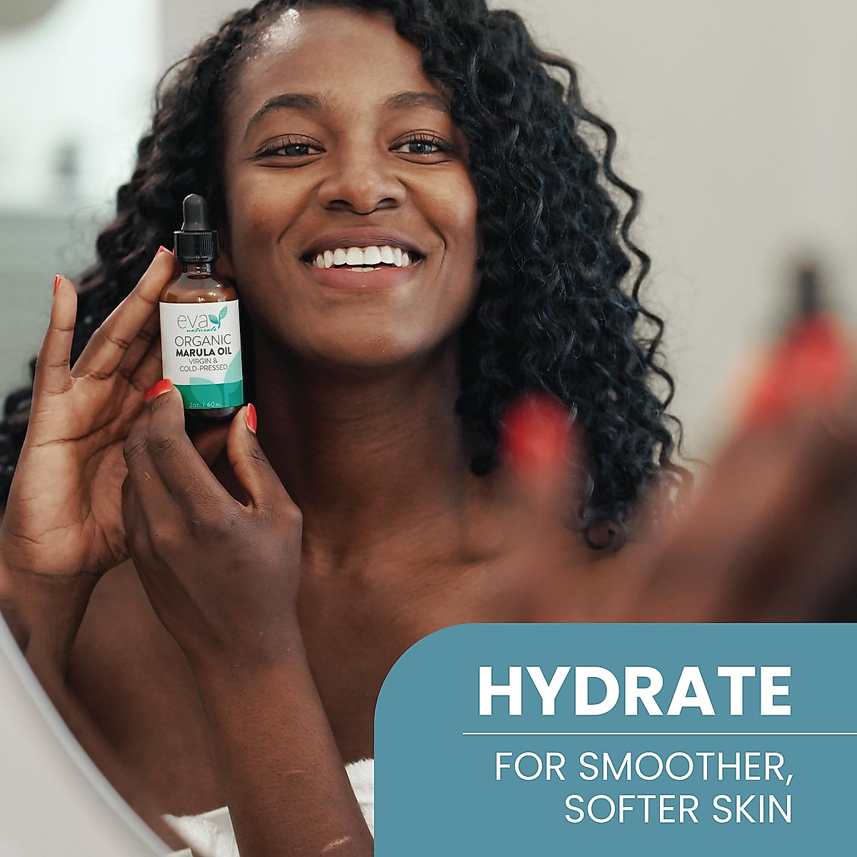 Organic Marula Oil for Face and Hair, 100% Virgin Moisturizing Beauty Oil - Cold Pressed, Natural Anti-Aging Formula - Non-greasy, Unrefined, Rich in Omegas & Antioxidants - 2oz.