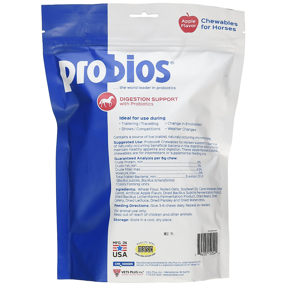 Probios Horse Treats for Digestion Support, 1-Pound
