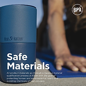 Klean Kanteen RiseLowball 1010170 with Flip Lid in Old Gold, 237 ml, Stainless Steel, Leak-Proof