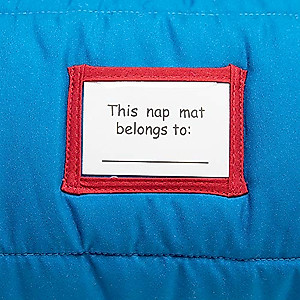 Baby Boom Funhouse Dinosaurs Kids Nap Mat Set – Includes Pillow and Fleece Blanket – Great for Boys Napping during Daycare or Preschool - Fits Toddlers, Blue