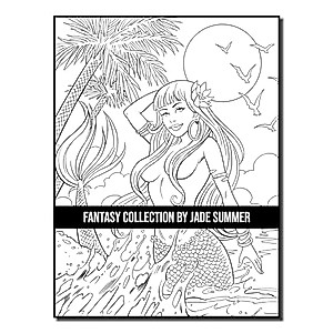 Fantasy Collection: An Adult Coloring Book with 100+ Incredible Coloring Pages of Mermaids, Fairies, Vampires, Dragons, and More!
