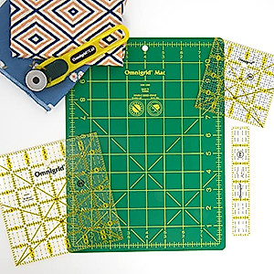 Dritz Omnigrid Self-Healing, 8" x 11" Cutting Mat, Green