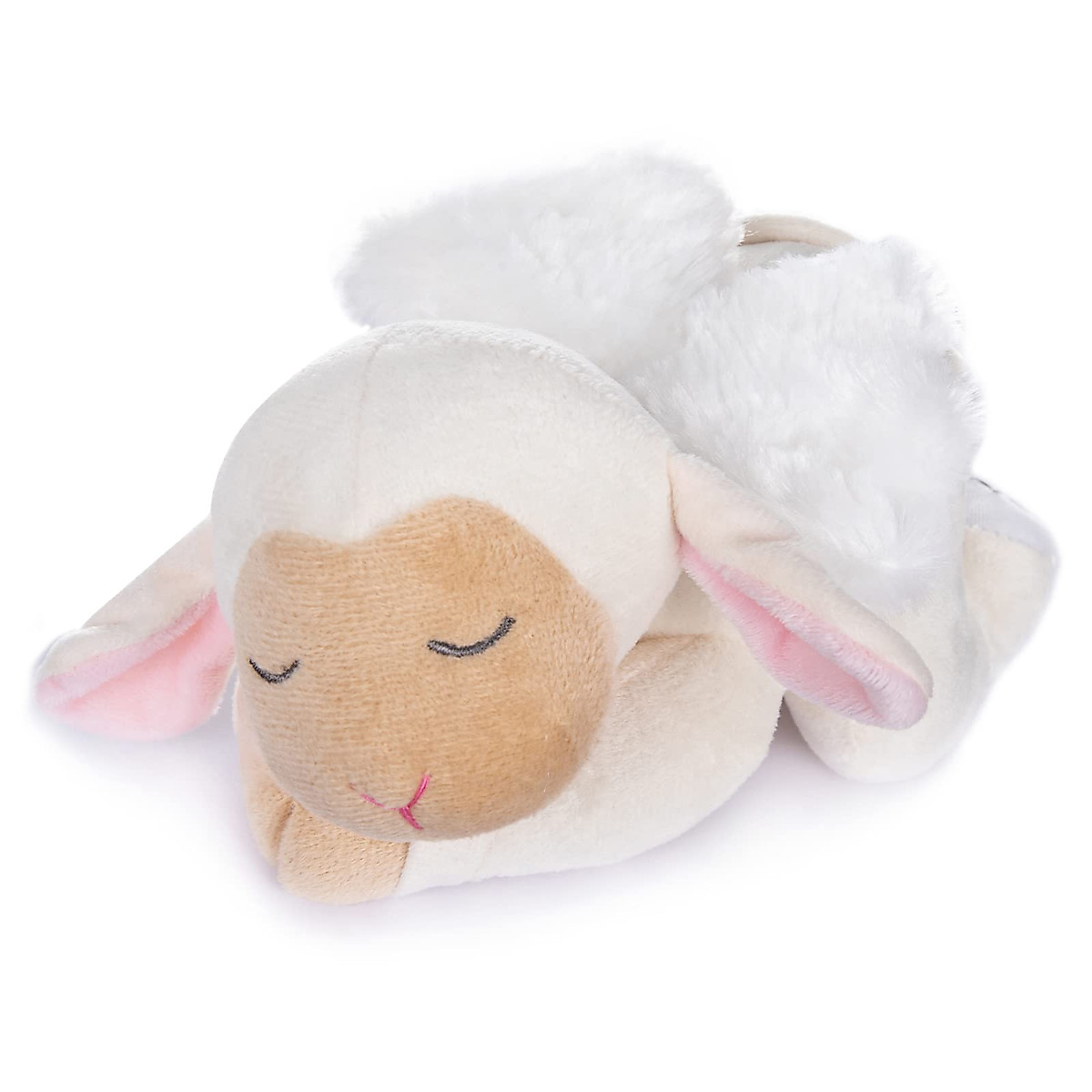 My OLi Sleepy Angel Lamb 9" Plush Sheep Stuffed Animal Plays Jesus Loves Me Soft Toy Best Bedtime Friends Gifts for Babies Kids Girls Boys
