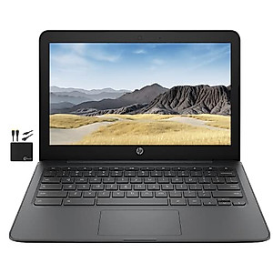 HP 2022 Newest Chromebook 11.6" HD Thin Light Laptop Computer for Business Student, Intel Celeron N3350 Up to 2.4 GHz, 4GB Memory, 32GB eMMC,Webcam, USB-C, WiFi, Bluetooth, Chrome OS+MarxsolCables