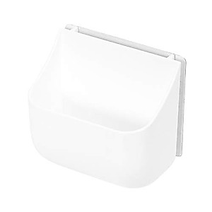 Compactor Curved Box, Small, White, PS SEBS + PET + PC, Weiss