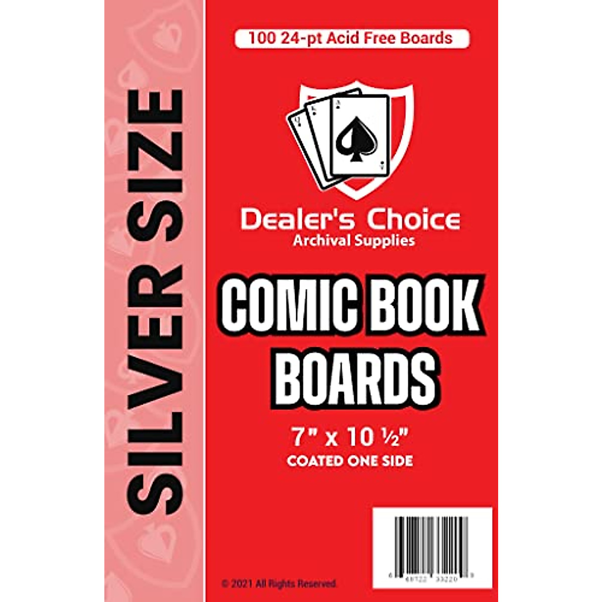 Dealer's Choice Premium Comic Book Boards - Silver Size (1,000 ct.)