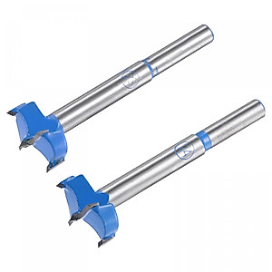 uxcell Tungsten Carbide Forstner Drill Bit Set 23mm 24mm, Woodworking Wood Hole Opener Hinge Hole Drilling Boring Bit Cutter