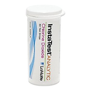 LaMotte Insta-Test 2999LR Chlorine Dioxide Single Factor Test Strip, 0-10ppm Range (Vial of 50 Strips)