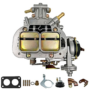NENKUTEN New Carburetor 2 Barrel for Weber 38/38, Carb 38x38 Fits for Fiat Renault Ford VW Jeep Dodge Toyota Pickup for BMW Daewoo Mitsubishi 4 Cylinder Electric Choke, Replace 19830.202 DGES 390CFM