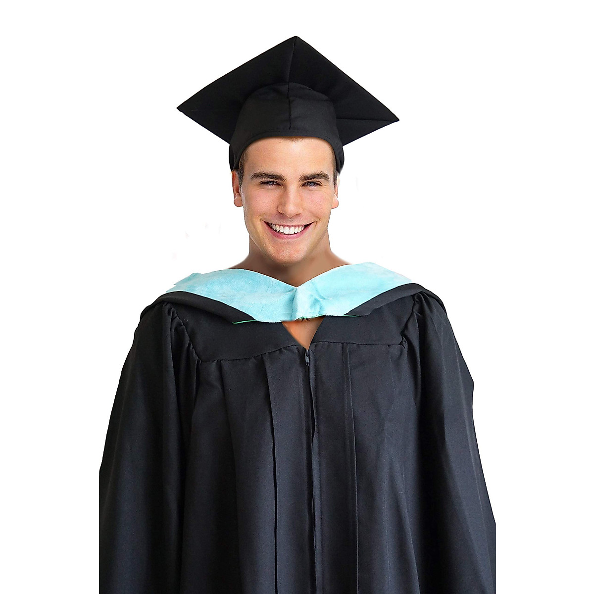 GRADWYSE Education Master Hood Graduation Master Degree Hood, Various College Colors Available Light Blue (Gold/Blue)