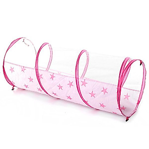 Princess Tent for Girls with Kids Play Tents, Crawl Tunnel and Baby Ball Pit for Toddlers, Pink Pop Up Playhouse Toys for Boys Indoor& Outdoor Games, Birthday Kid’s Gifts